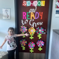 Teachers School SPRING Bulletin Board / Cardstock/bloom Where You Are ...