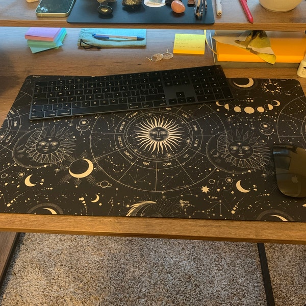 Celestial Extra Large Desk Mat, Keyboard Mat, Astrology Workspace ...