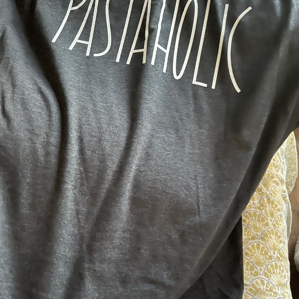 Pastaholic Shirt - Funny Pasta Shirt, Pasta Lover Gift, Italian Foodie ...