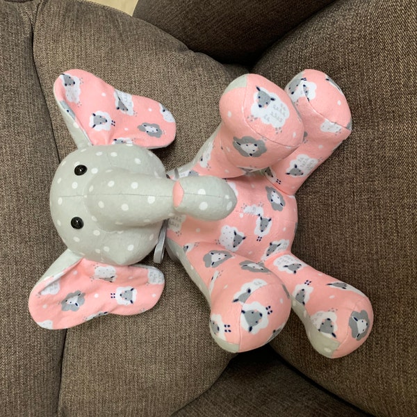 Memory Elephant // Keepsake Elephant // Custom Order Stuffed Elephant ...