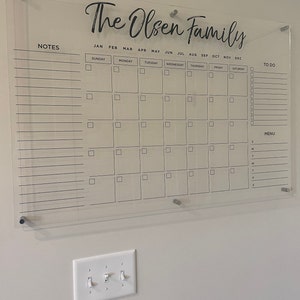 Acrylic Dry Erase Board Blank to Do List Home Office Decor - Etsy