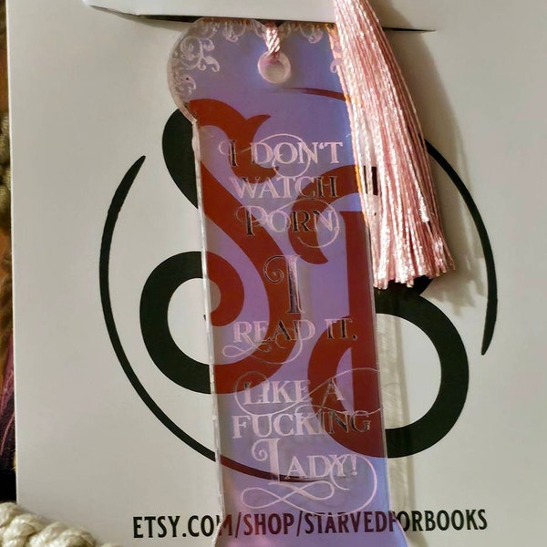 Smut Bookmark Funny Bookmark Book Accessory Bookish Gift Spicy Bookmark ...