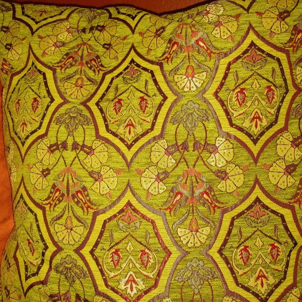 Upholstery Fabric,turkish Fabric, Green Carnation Pattern Fabric ...