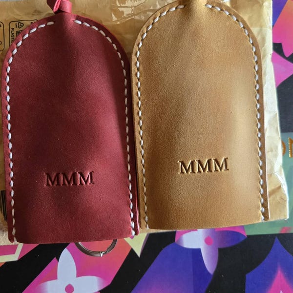Leather Key Holder Key Case Leather Keychain Key Holder Leather Key ...