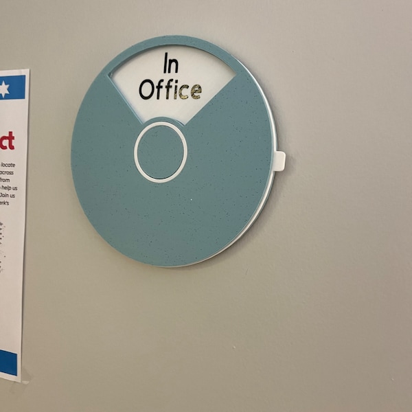 Custom Vinyl Out-of-office Status Signs Personalized Work Status ...