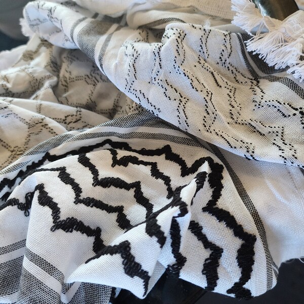 Palestine Arab Scarf, Woven Stitched, NOT Printed,unique Keffiyeh ...