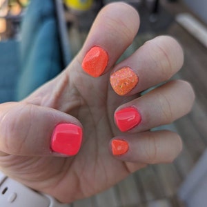 Mango Opal Dip Powder, Dip Powder for Nails, Glitter Dip Powder, Nail ...