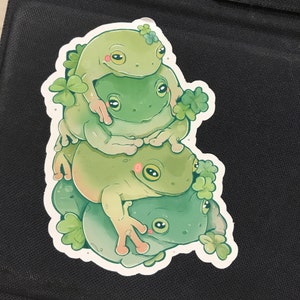 Frog Stack Big Frog Sticker Durable Sticker Laptop Sticker Vinyl Toad ...