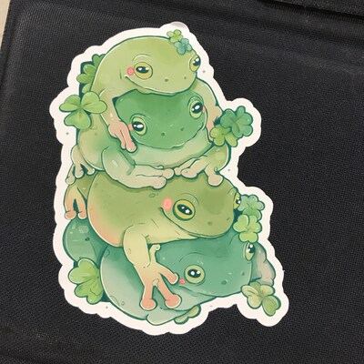 Frog Stack Big Frog Sticker Durable Sticker Laptop Sticker Vinyl Toad ...