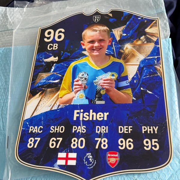 Personalized Football Card, FC25 FUT Heroes Card, Customized Soccer ...