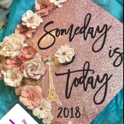 Graduation Cap Topper Decoration With Flowers Nevertheless - Etsy