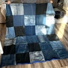 Denim Blanket-blue Jean Quilt Made to Order Country Blankets Denim ...