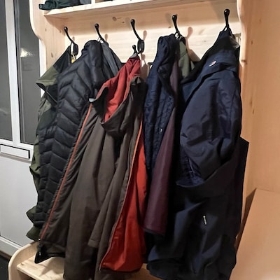 4ft Wide Coat Rack,boot Room, Hallway Bench,monks Bench, Shoe Storage ...