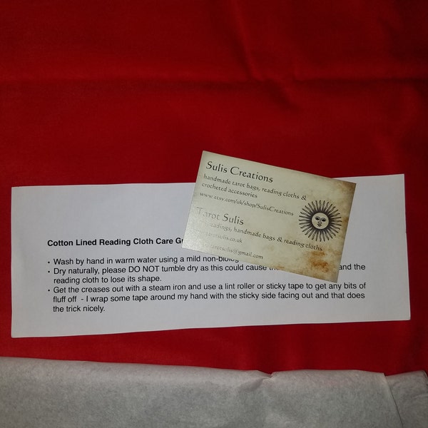 Large Tarot, Oracle, Rune Reading Cloth / Spread Cloth in Cotton Velvet ...