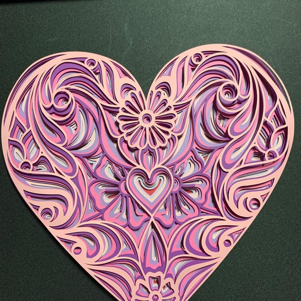 Floral Heart of Spring SVG Files, Wedding Panel, Files for Laser ...