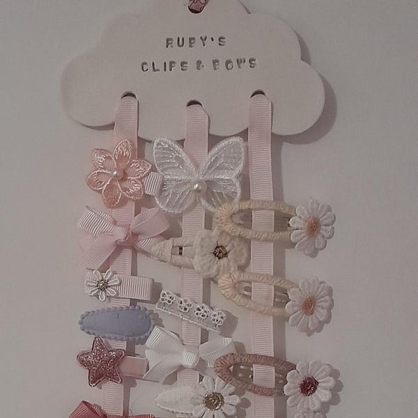 Bow Holder, Hair Clip Holder, Hair Accessory Tidy, Hair Clip Wall ...