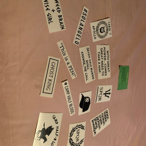 Inspired by Percy Jackson Decal Stickers | Heroes of Olympus Car Decal ...