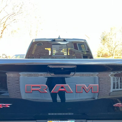 RAM 1500 TRX Tailgate Package Emblem Overlay 2 TONE Decal 2021 2022 ...