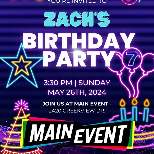 Outdoors Birthday Party Invitation, Hunting, Fishing, Party Digital ...