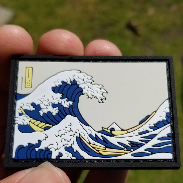 The Great Wave GITD EDC Patch *new Colourway - Etsy