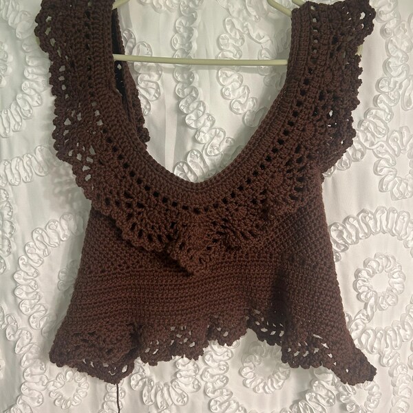 Flora Top Crochet PATTERN Boho Floral Crop Halter, Perfect for Summer ...