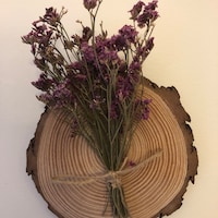 Dried Flower Bouquet on Natural Wood Pressed Flower Wall - Etsy Canada
