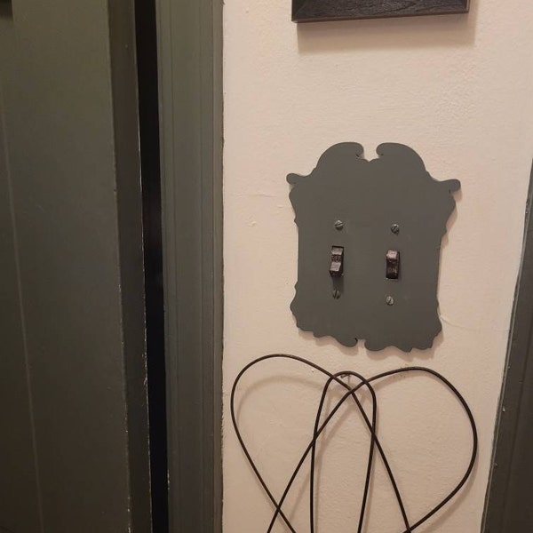 Scroll Top - Primitive Colonial Outlet Cover - Ready to Paint ...