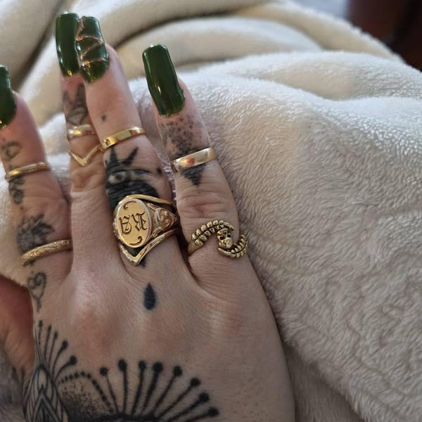 Gothic Laurel Wreath Skull Ring, Crown of Leaves, Greek Style Skull ...