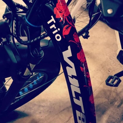 Fun Decorative Bicycle Stickers, Flowers and Butterfly, Bike Decals. - Etsy