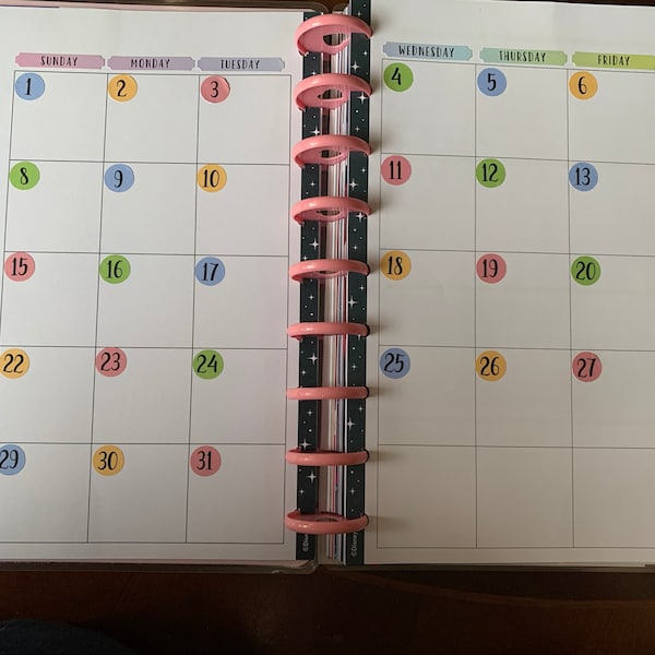 Months of the Year Script Stickers, Planner Stickers - Etsy