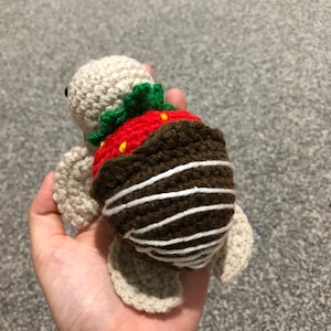 Strawberry Turtle Crochet Pattern PDF, Sea Turtle Amigurumi Animal ...
