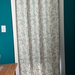 Blue Plaid Slub Rod-pocket Curtains Denim Blue Buffalo Check Curtains ...