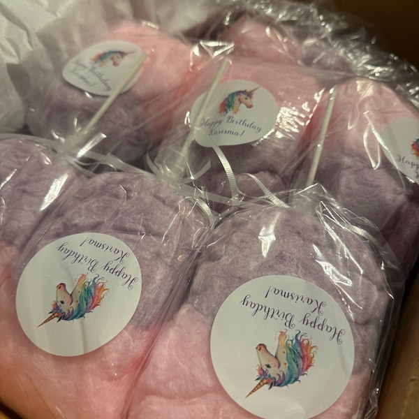 Cotton Candy Party Cups, Birthday Party Favors, Wedding Favors, Gourmet ...