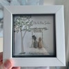 Personalised Balloon Family Tree Pebble Picture Framed Pebble Art ...