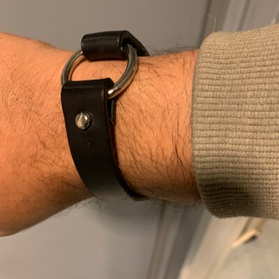 BDSM DOM Bracelet Master Leather Bracelet Personalized SIR - Etsy Norway