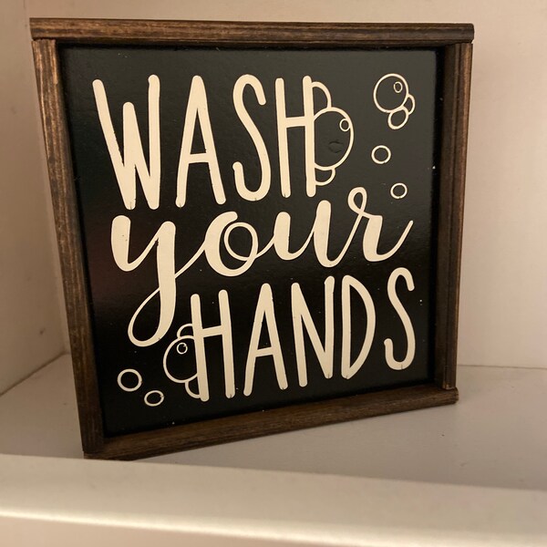 Rustic Farmhouse Style Signs, Now in Two Sizes! Funny Bathroom Signs ...