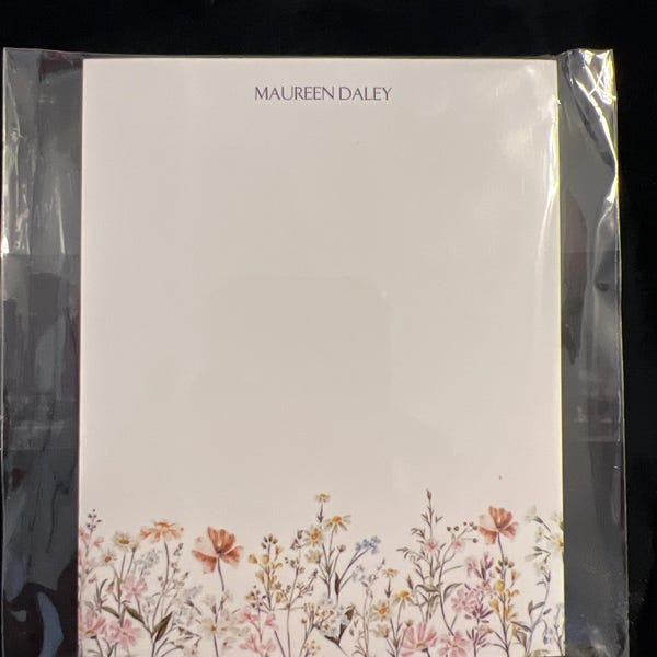 Pastel Garden Floral Notepad Set of 3 | Magnetic to Do List Desk Pad ...