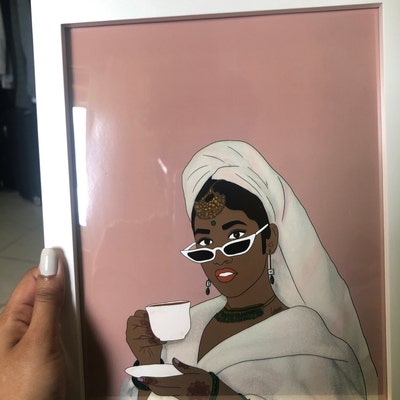 Sapno Ki Rani Art Print // Desi Art // Dreamy // Indian Art // Afghan ...