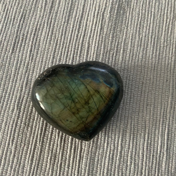 Large Puffy Labradorite Heart 40-50mm (1.5"-2") - Etsy