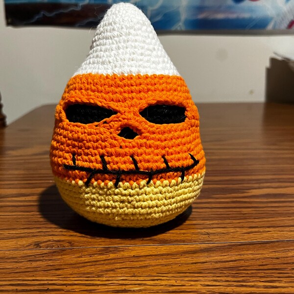 Skull Candy Corn Crochet Pattern Halloween Decoration - Etsy
