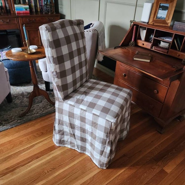 Linen Chair Cover, Elegant Chair Covers for Dining Room, Chair Covers ...