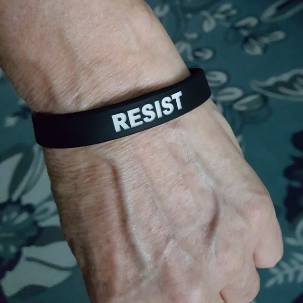 Black Lives Matter Wristband | No Justice No Peace, We Stand Together ...