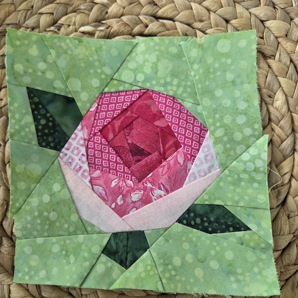 Rose Foundation Paper Piecing Pattern - Etsy