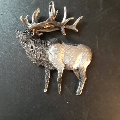 Bugling Bull Elk Jewelry Pendent - Etsy