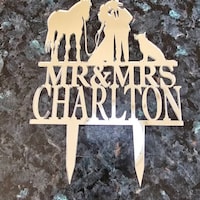 Football Bride and Groom Cake Topper, Football Groom, Sports Couple ...