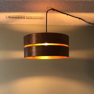 Wood Pendant Light MCM Pendant Light Chandelier Ceiling Light ...