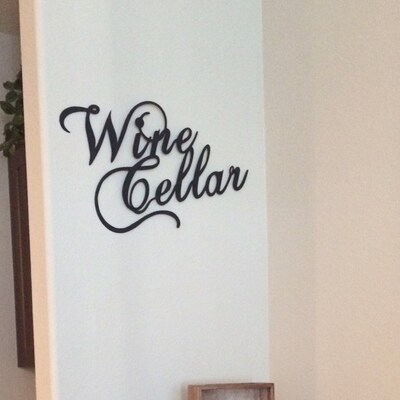 Wine Cellar Metal Bar Sign - Etsy