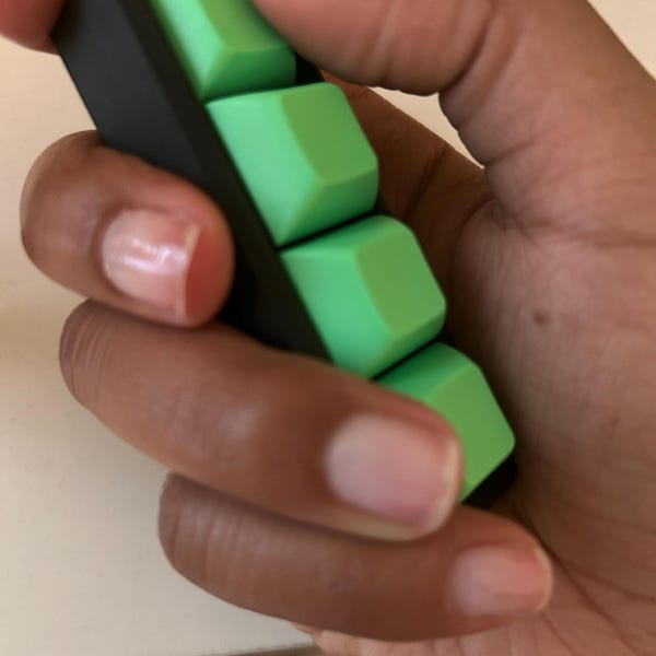 Mechanical Switch Clicky Fidget Pastel Rainbow Th W/ Strap Keyboard ...