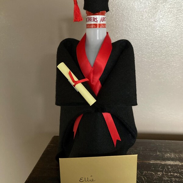Graduation Bottle Cover Set. Grad Gift for Him / Grad Gift for Her ...