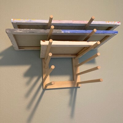 Large Wall Mounted Canvas Drying Rack Painting Acrylic - Etsy
